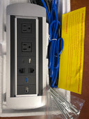 Power Plug In-Desk Power Center Table Top Grommet Furniture Power Data ...