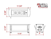 Power Plug In-Desk Power Center Table Top Grommet Furniture Power Data ...